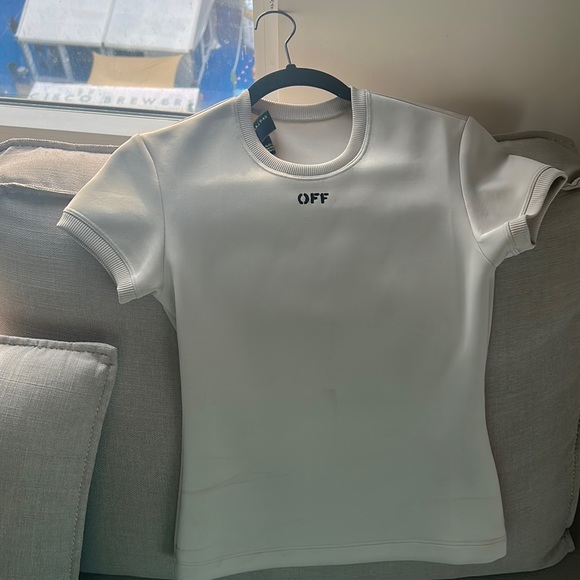 Off-White | Tops | Offwhite Tube Shirt | Poshmark